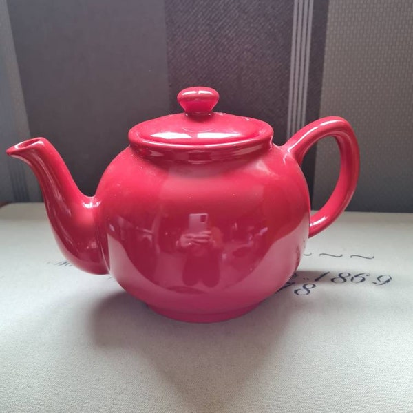 Red Teapot - Etsy