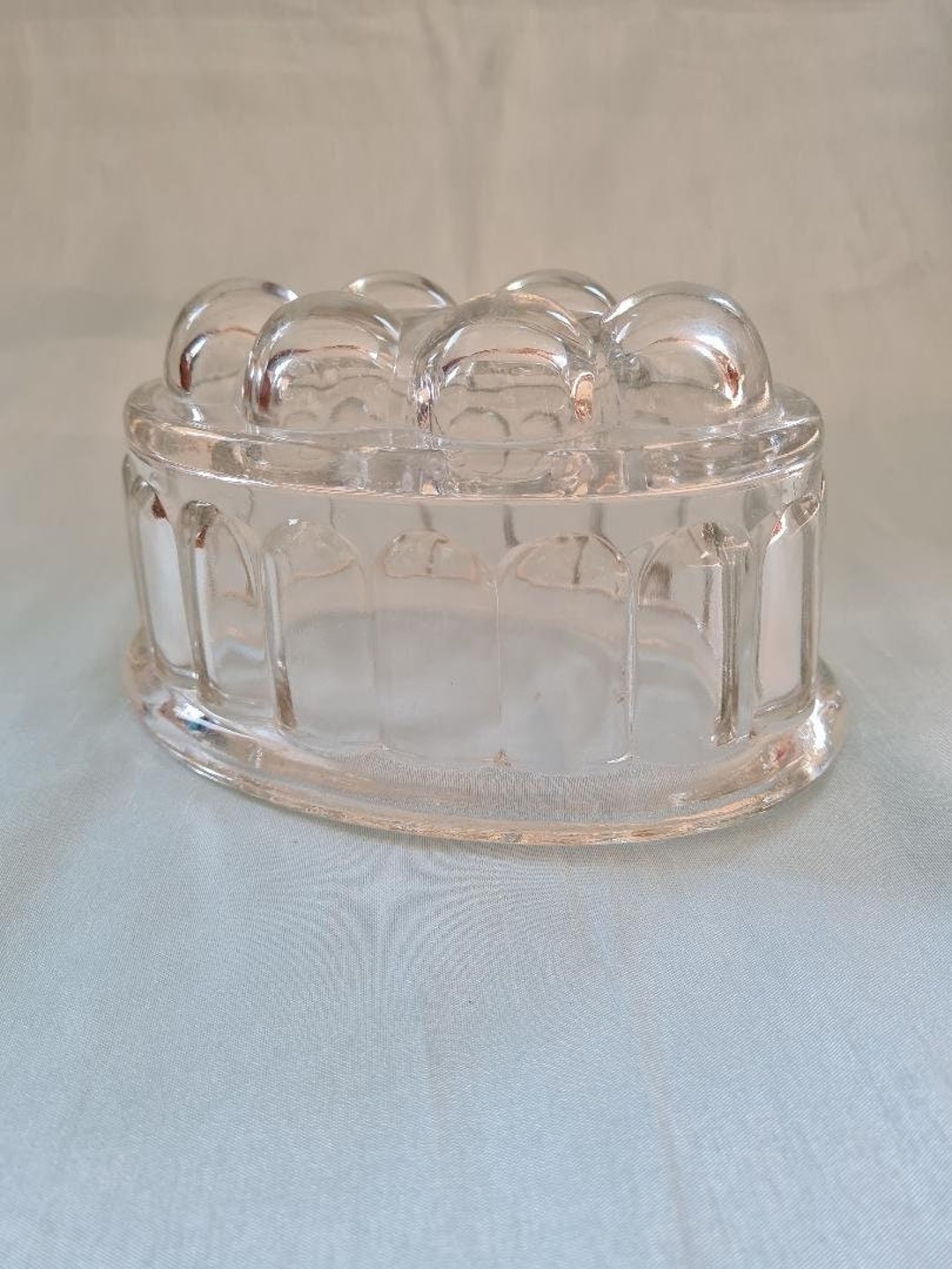 Vintage Glass Jelly Mould - Etsy