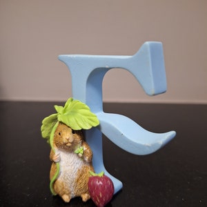 Enesco Peter Rabbit / Timmy Willie Alphabet Figurine Letter 'F' - Etsy