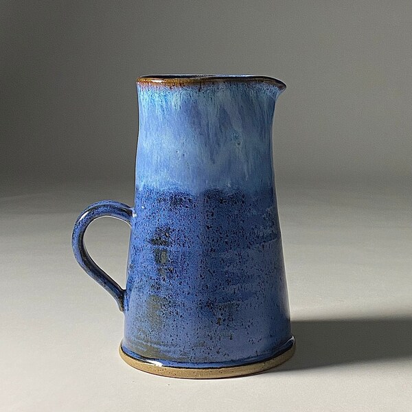 Blue Ceramic Pitcher - Etsy