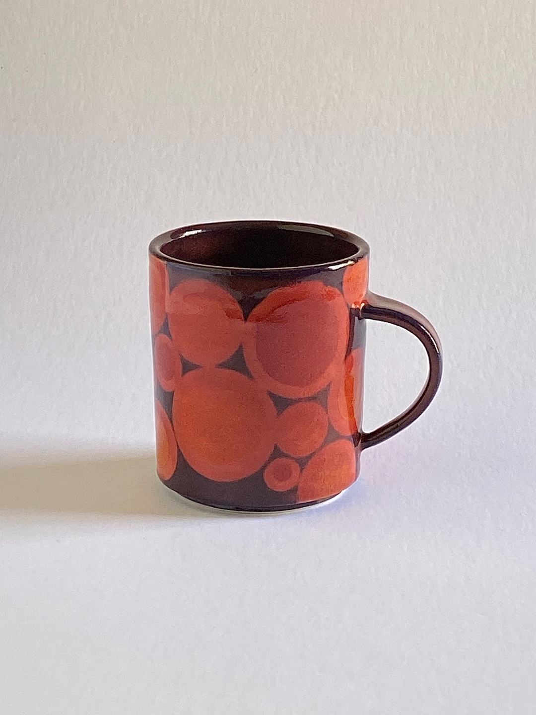 Mug Red and Purple Handmade Pottery Mug Stoneware Ceramic Fun Coffee ...
