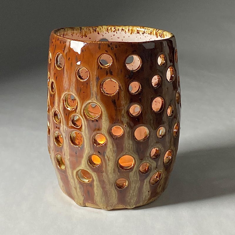 Ceramic Luminary - Etsy
