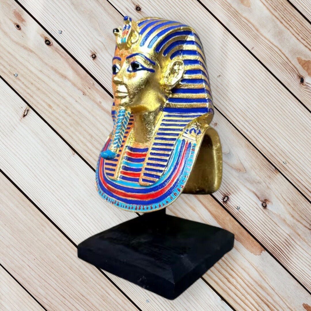 Tutankhamun Egyptian Mask Statue, Egyptian Art Pharaoh King Tut Face ...