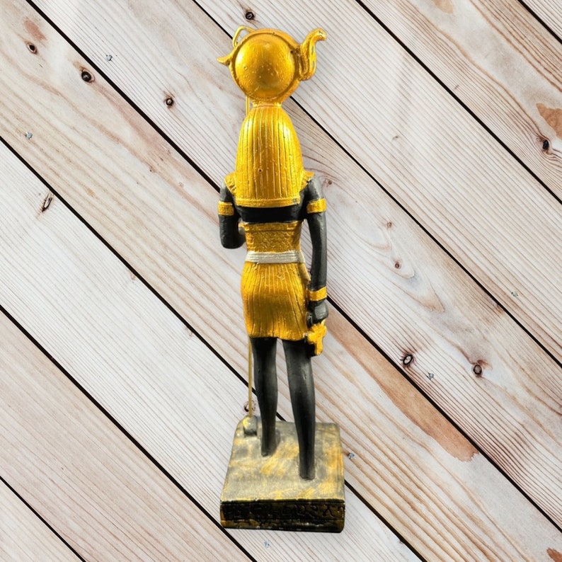 Ra Harakhte Sun God Crowned With a Solar Disk Green Ancient Egyptian ...