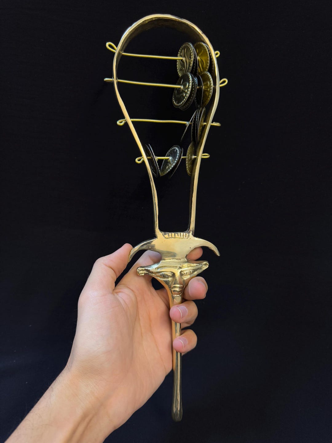 Unique Sistrum of Goddess Hathor Ancient Egyptian Sistrum Handmade ...