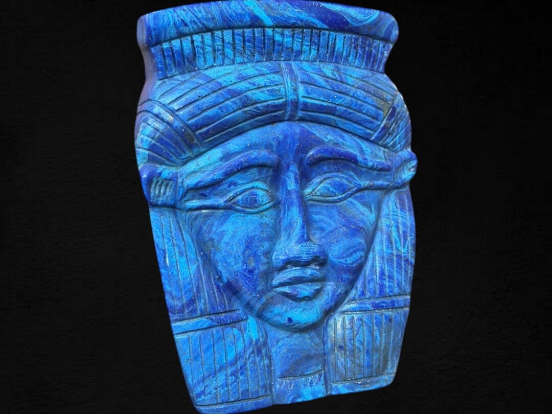 Hathor Head Goddess Statue Hathor Mask Egyptian Goddess Sculpture ...