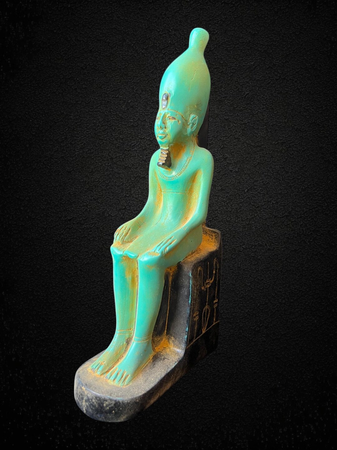 Turquoise Osiris Statue | Egyptian God of Transformation and Power ...