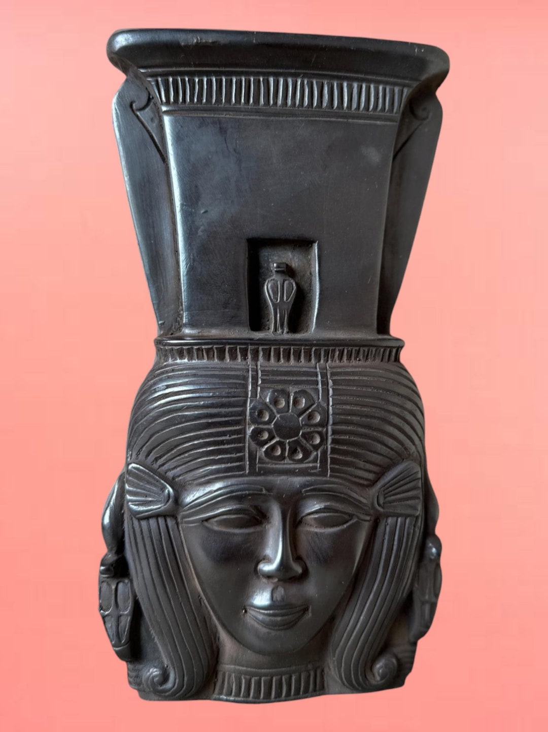 Unique Hathor Mask Wall Decor Mounted Stone Egyptian Goddess Venus ...