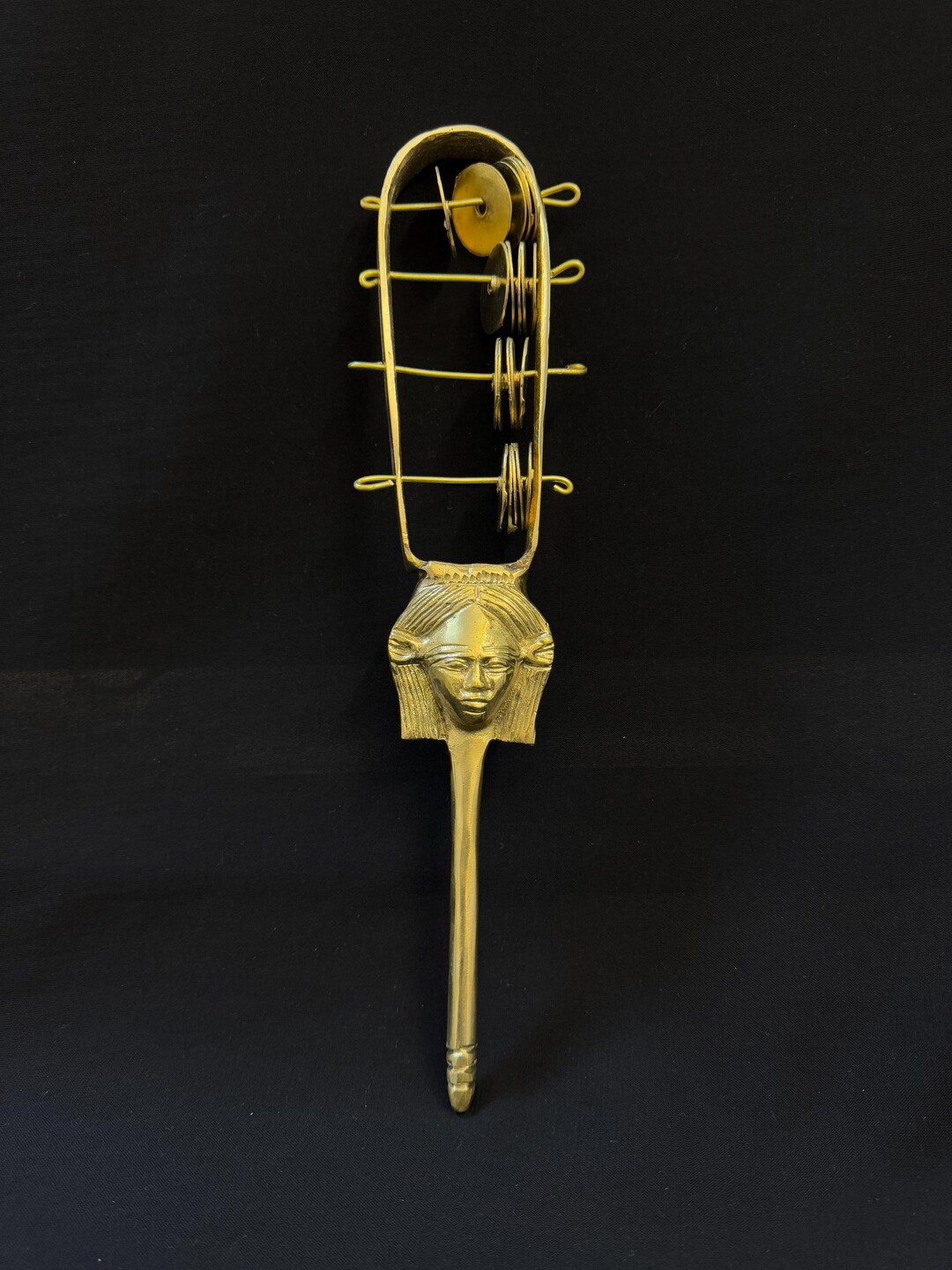 Pharaonic Sistrum of Goddess Hathor Ancient Egyptian Sistrum Handmade ...