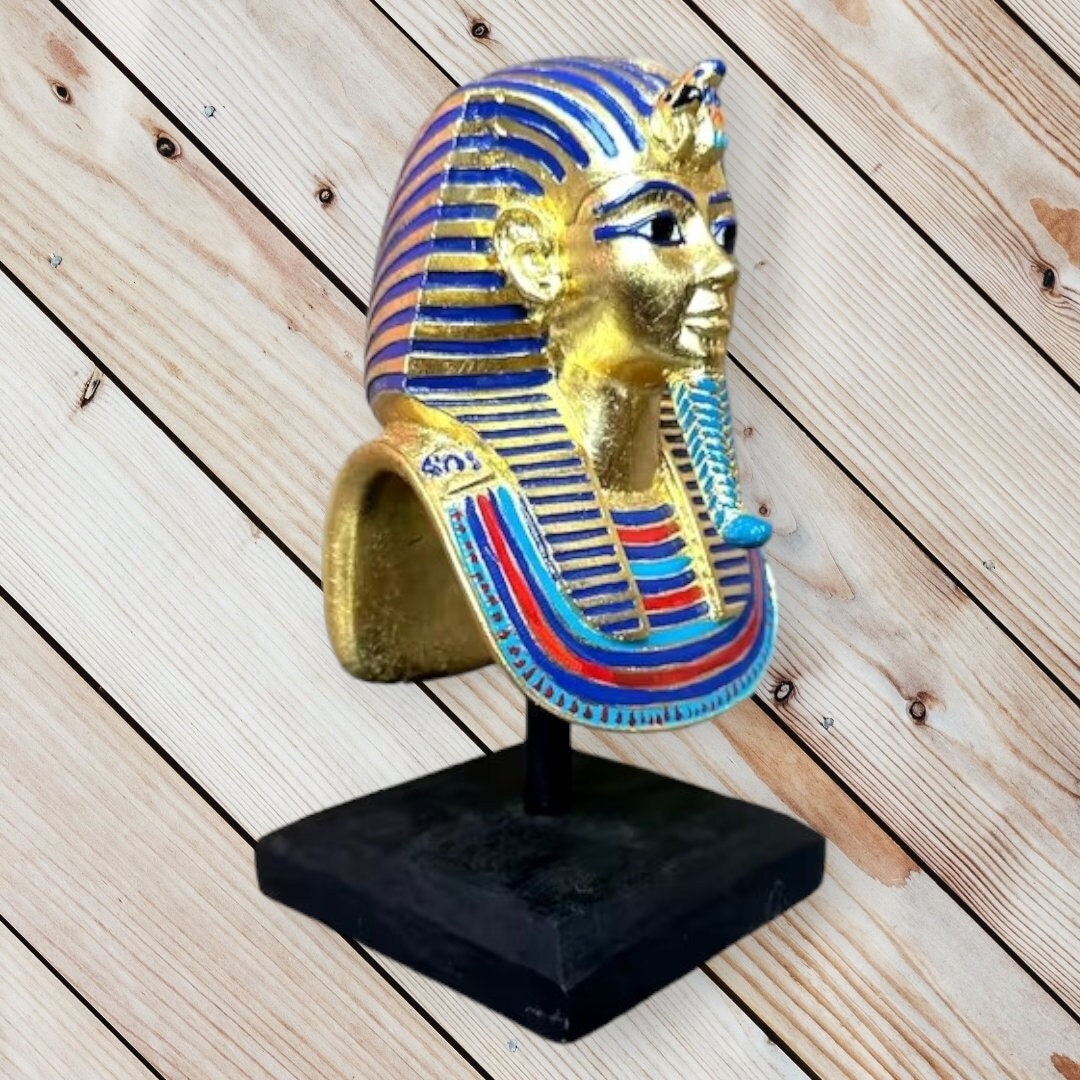 Tutankhamun Egyptian Mask Statue, Egyptian Art Pharaoh King Tut Face ...