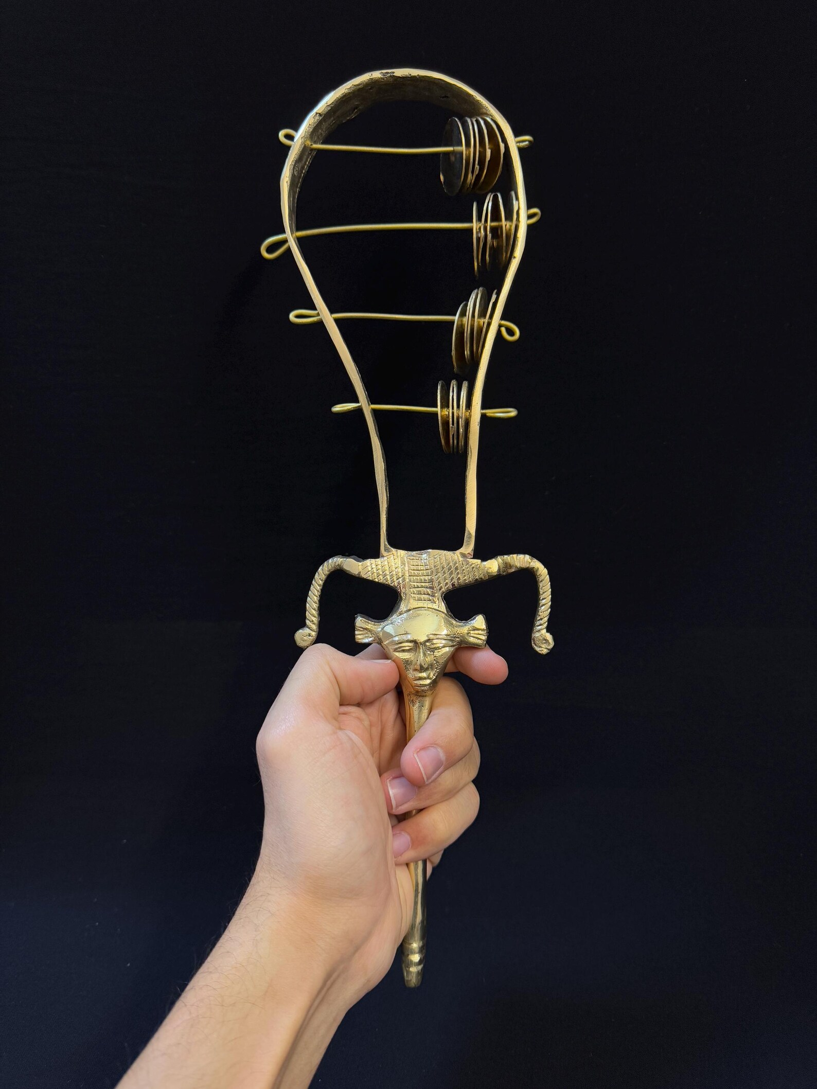 Powerful Ancient Egyptian Sistrum Musical Instrument Handmade Amulet ...