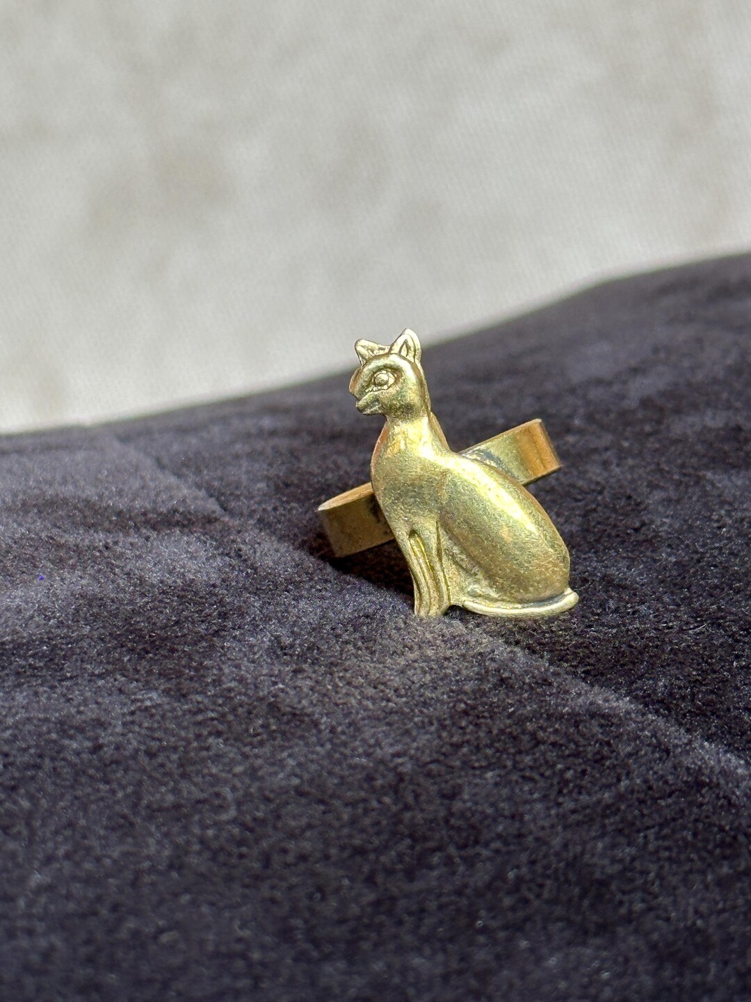 Adjustable Ring Egyptian Bastet Cat Egyptian Personalized Gift for Men ...