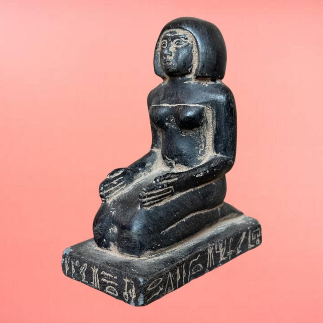 Queen Tiye Statue Seated Sculpture Tiye Figurine Pharaonic Antiques ...