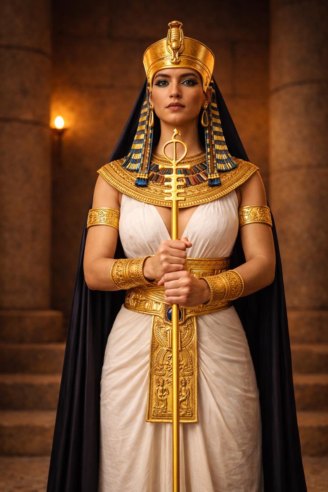 Ancient Egyptian Was Scepter of Ptah Replica 150 CM Made in Egypt - Etsy