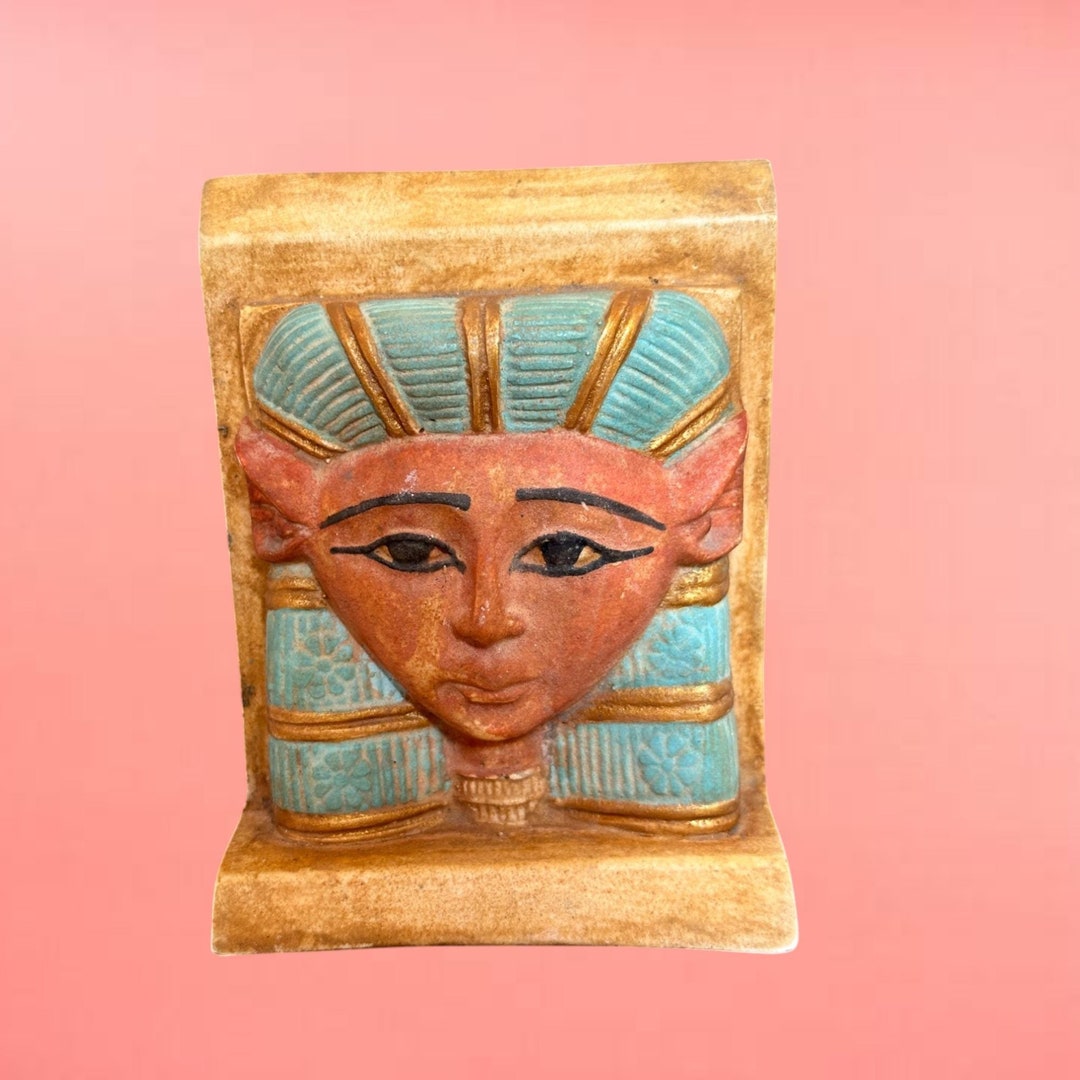Unique Hathor Bust Statue Hathor Goddess Head Sculpture Egyptian Hathor ...