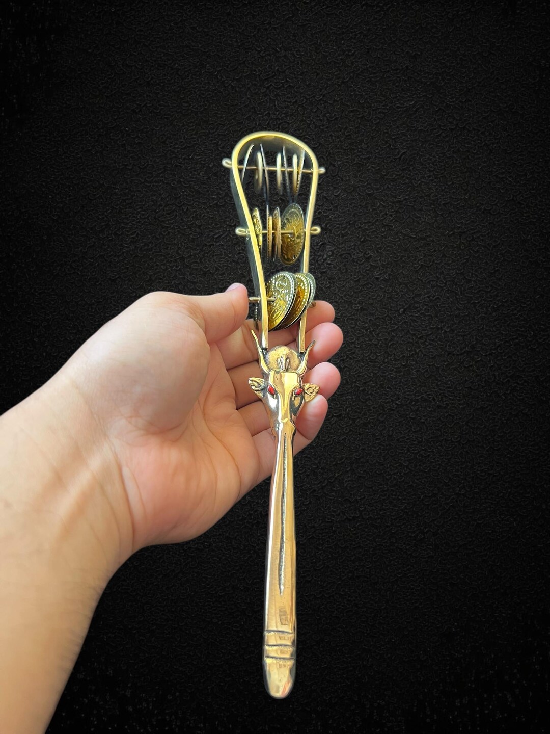 Ancient Egyptian Hathor Brass Sistrum – Ritual Temple Rattle – Handmade ...