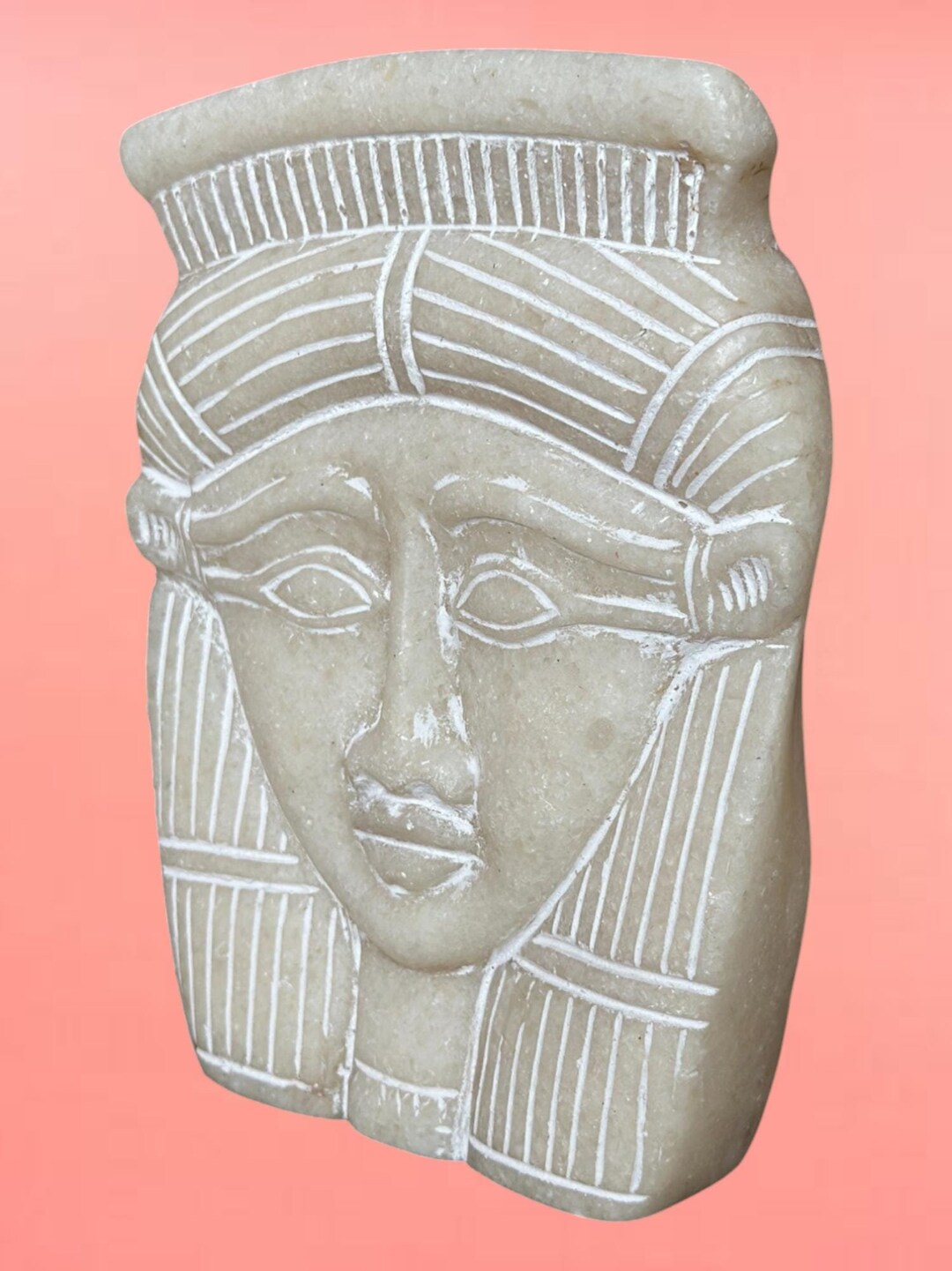 Hathor Sculpture Hathor Mask Wall Decor Mounted Stone Egyptian Goddess ...
