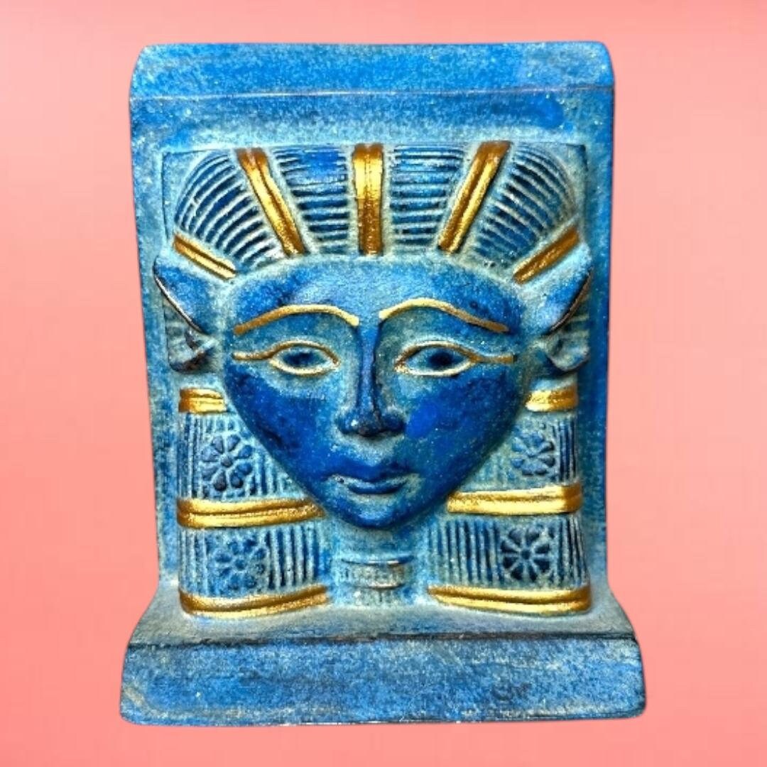 Hathor Head Egyptian Goddess Statue Hathor Sculpture Hathor Figurine ...