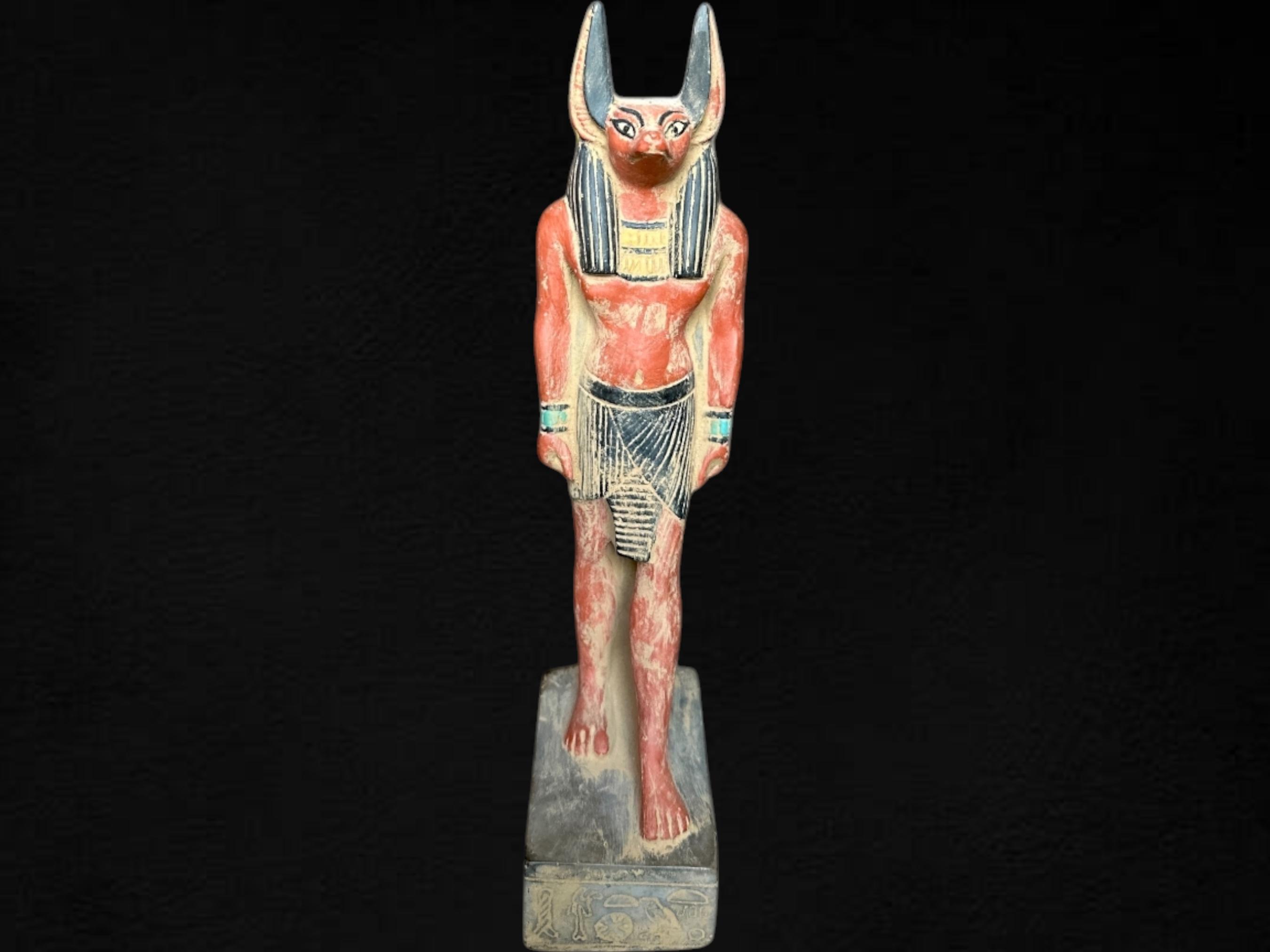 Anubis Statue Standing Figure Anubis God of Dead Handcrafted Anubis ...