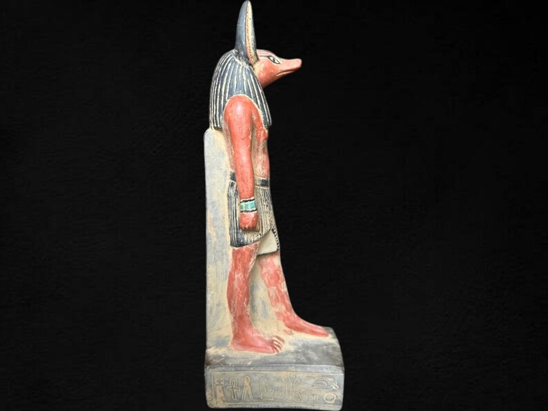 Anubis Statue Standing Figure Anubis God of Dead Handcrafted Anubis ...