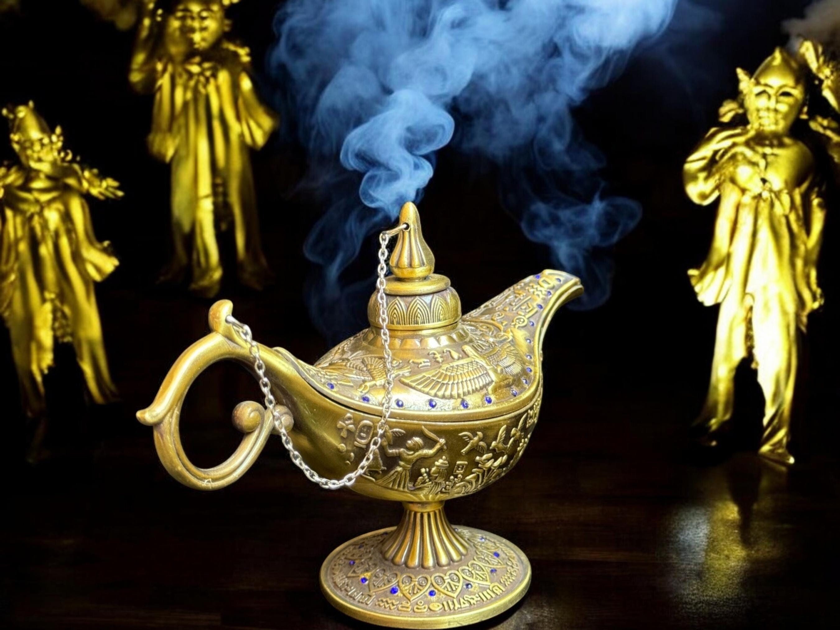 Unique Aladdin Magic Lamp Genie Lamp Antique Oil Lamp Brass Decoration ...