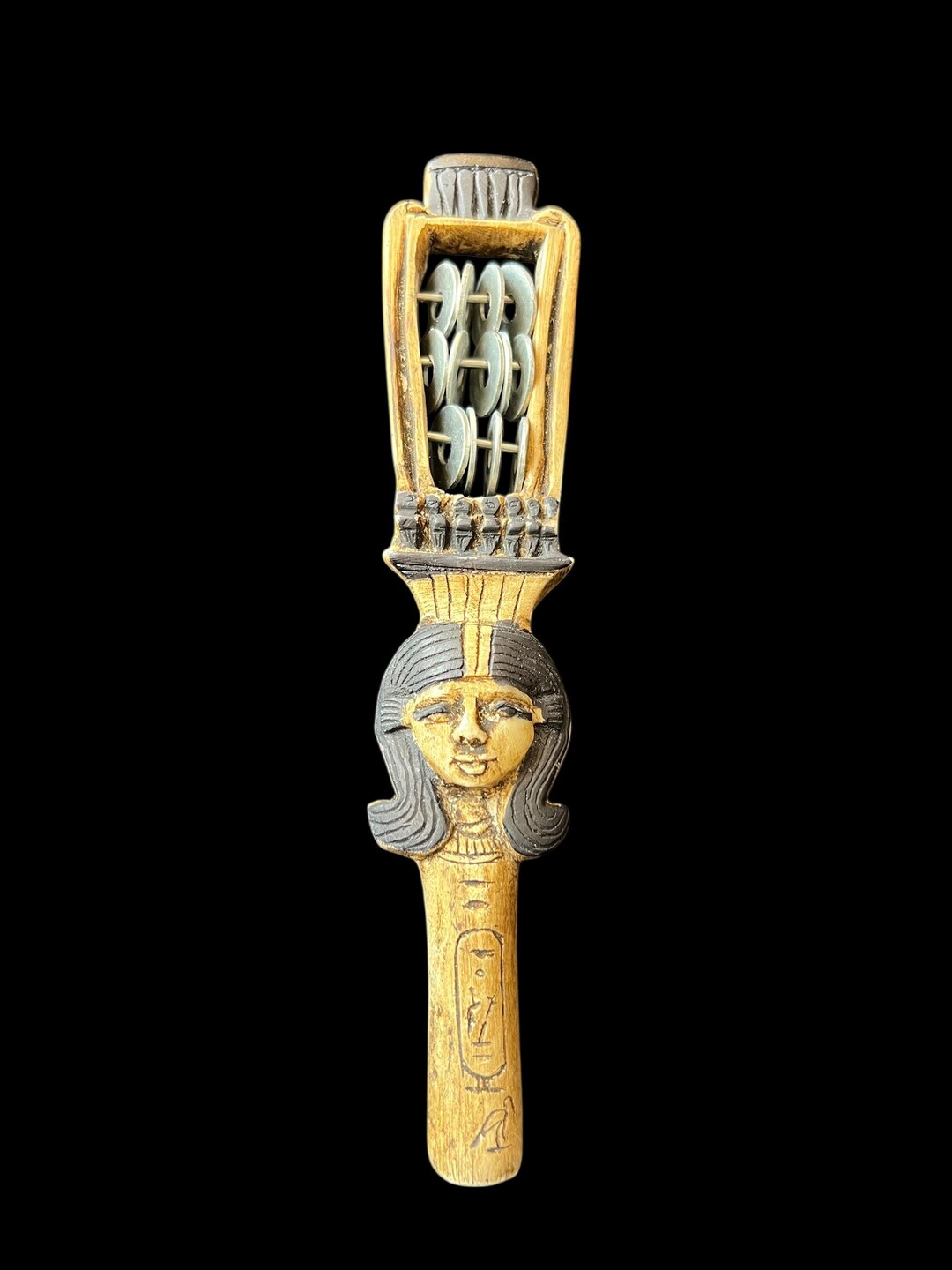 Unique Egyptian Hathor Sistrum | Bronze Ritual Rattle | Ancient Temple ...