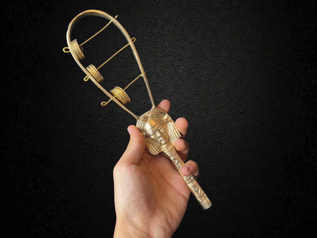 Unique Brass Hathor Sistrum Rattle Sacred Egyptian Instrument for ...