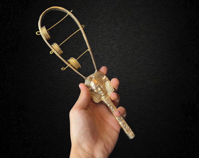 Rare Sacred Sistrum of Goddess Hathor Magical Ancient Egyptian Musical ...