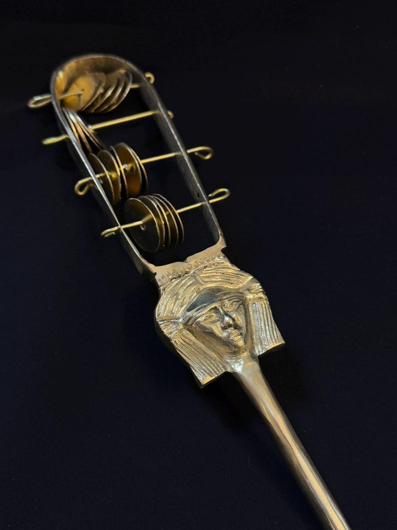 Pharaonic Sistrum of Goddess Hathor Ancient Egyptian Sistrum Handmade ...