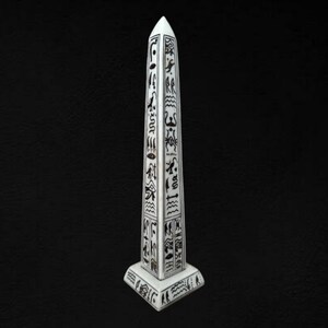 Unique Obelisk Statue With Hieroglyphic Symbols Ancient Egyptian ...