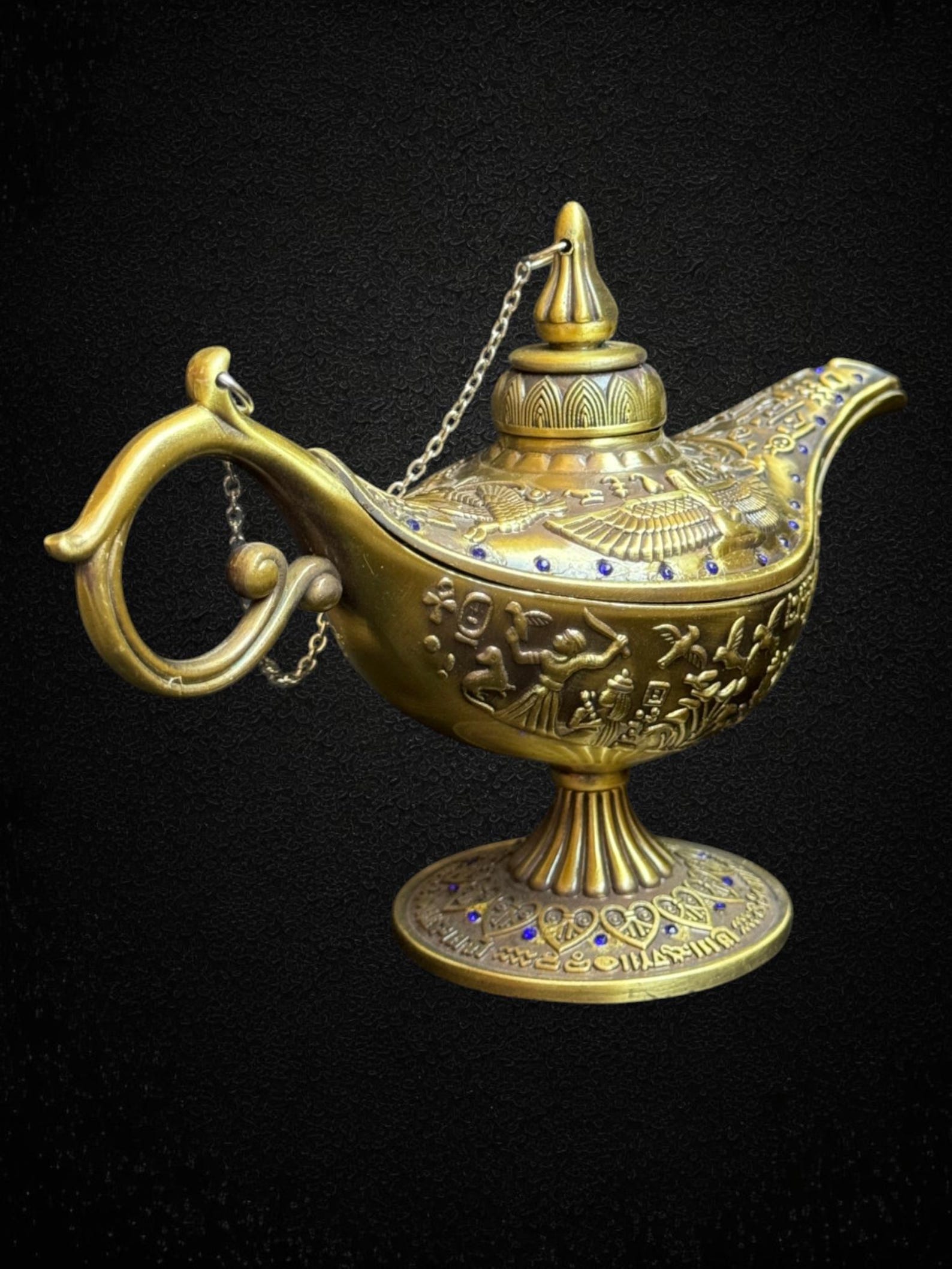 Unique Aladdin Magic Lamp Genie Lamp Antique Oil Lamp Brass Decoration ...