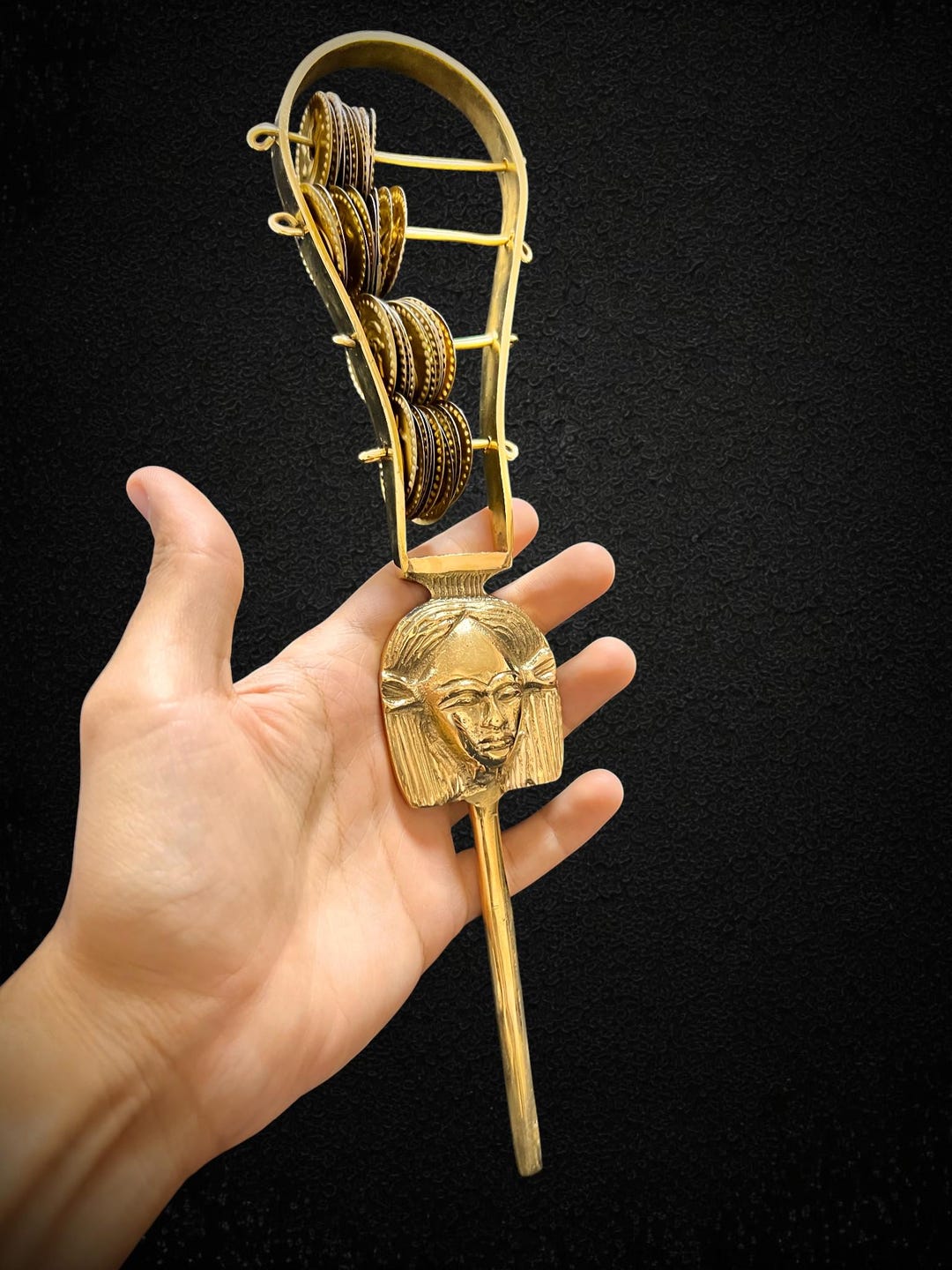 Ancient Hathor Sistrum Egyptian Ritual Rattle Made in Egypt - Etsy