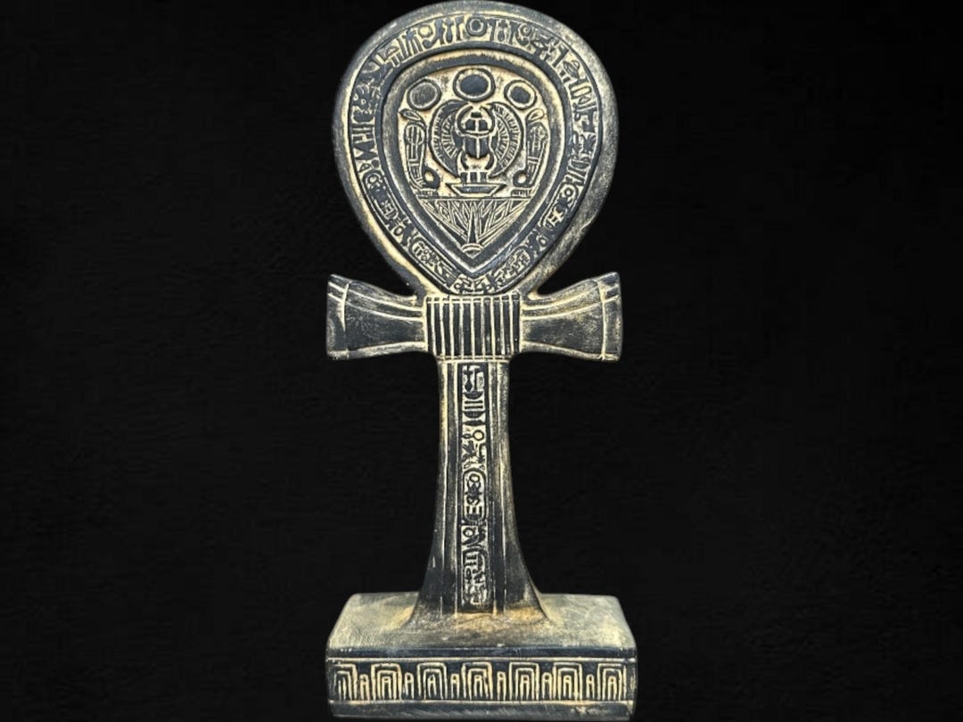 Egyptian Ankh Cross Handmade Ankh Statue Ancient Egypt Decor Egyptian ...