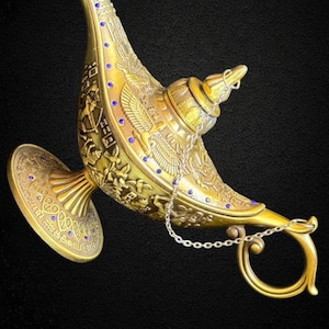 Unique Aladdin Magic Lamp Genie Lamp Antique Oil Lamp Brass Decoration ...