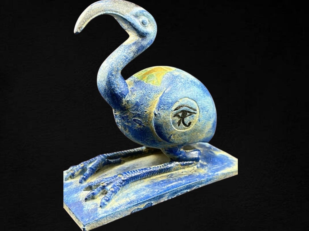Statue of Ibis Thoth Sculpture Egyptian Ibis Bird God Thoth Figurine ...