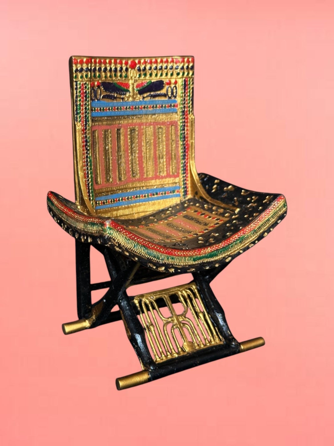 King Tutankhamun Throne Chair Tutankhamun Personalized Gift Chair ...