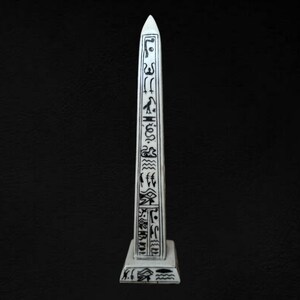 Unique Obelisk Statue With Hieroglyphic Symbols Ancient Egyptian ...