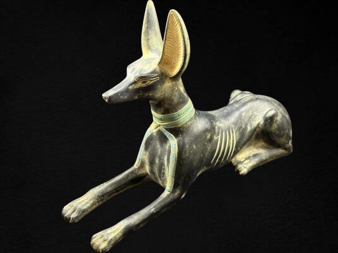 Rare Ancient Egyptian Anubis Jackal God of Afterlife and Mummification ...
