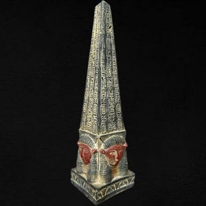 Obelisk Statue With Hieroglyphic Symbols Ancient Egyptian Altar Obelisk ...