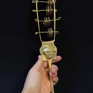 Pharaonic Sistrum of Goddess Hathor Ancient Egyptian Sistrum Handmade ...