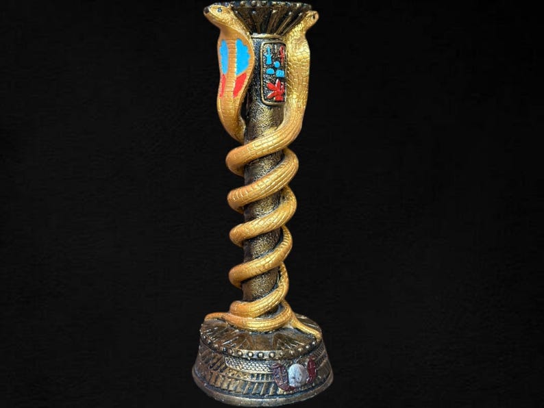 Unique Cobra Statue Snake Sculpture Egyptian Deities Handmade Cobra ...
