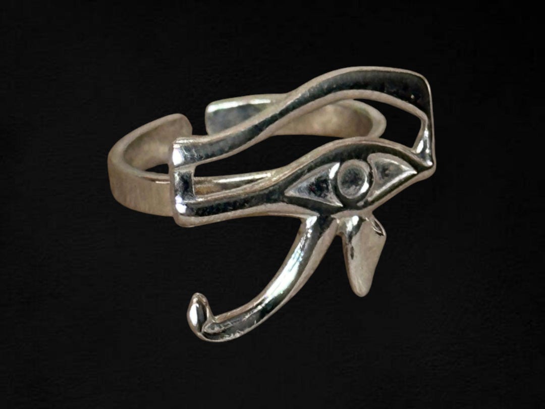 Unique Eye of Horus Rare Egyptian Ring Unisex Vintage Ring Pharaonic ...