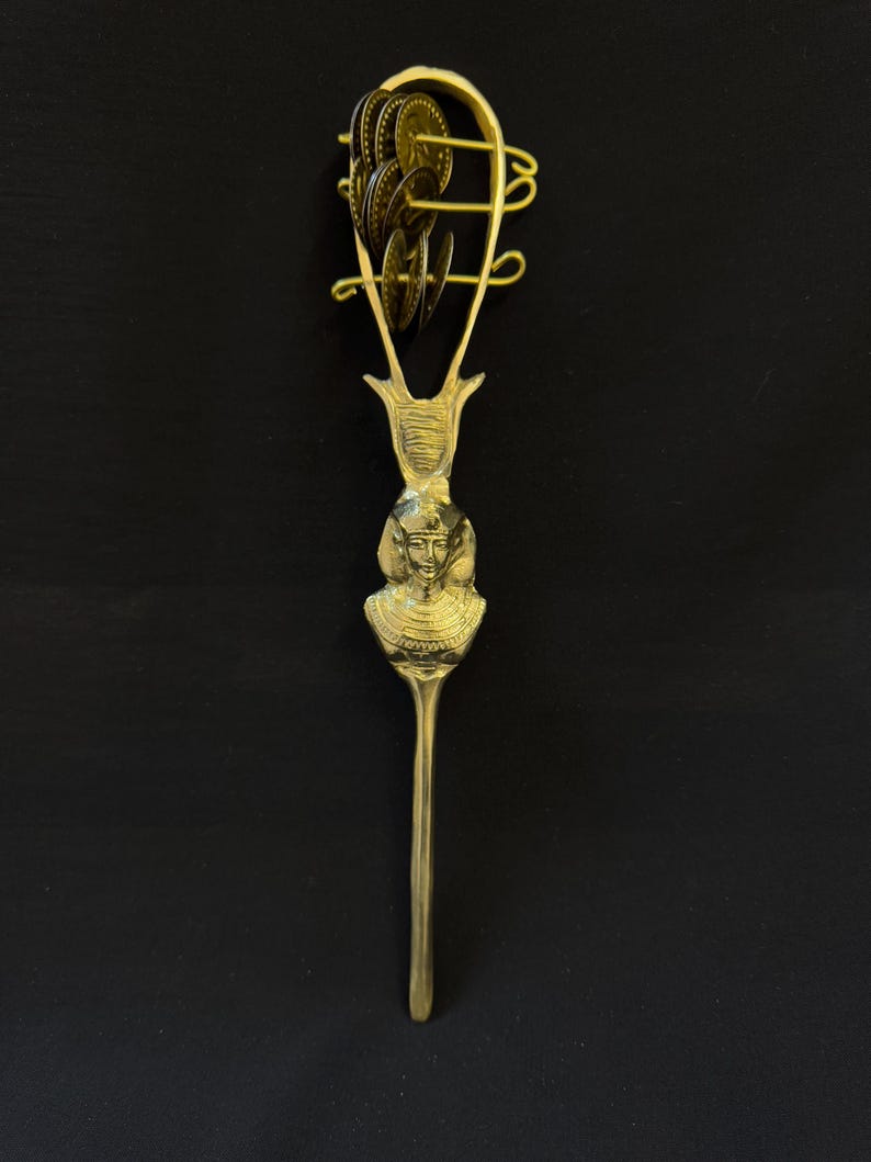 Unique Ancient Egyptian Hathor Sistrum Handmade Ancient Replica Piece ...