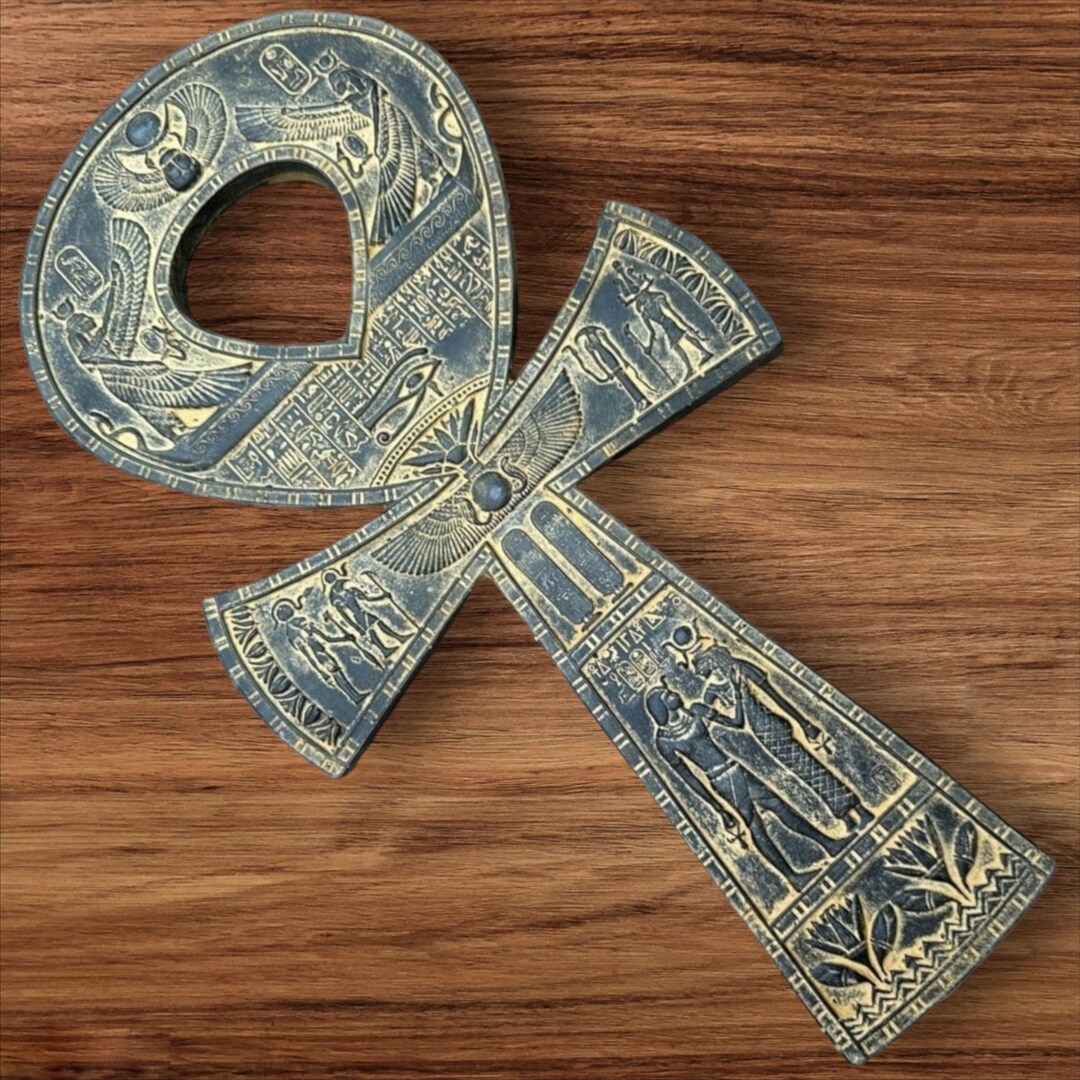 Beautiful Huge Ancient Egyptian Ankh Key of Life Hanging Decorated With ...