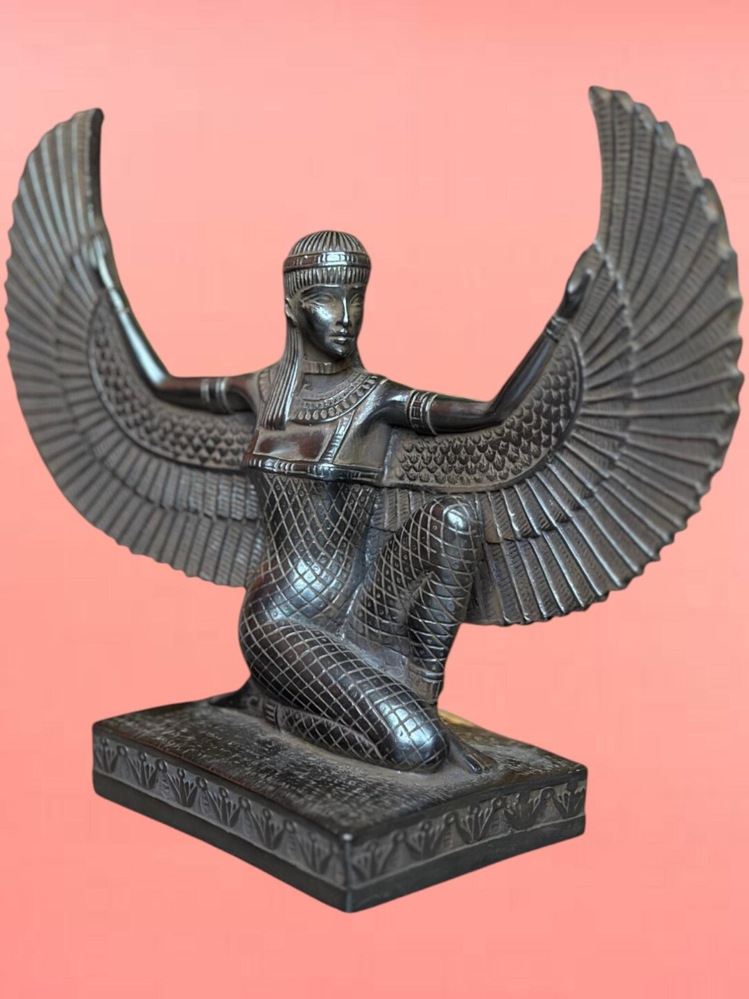 Isis Winged Goddess Statue Handmade Spiritual Isis Sculpture Mystical ...