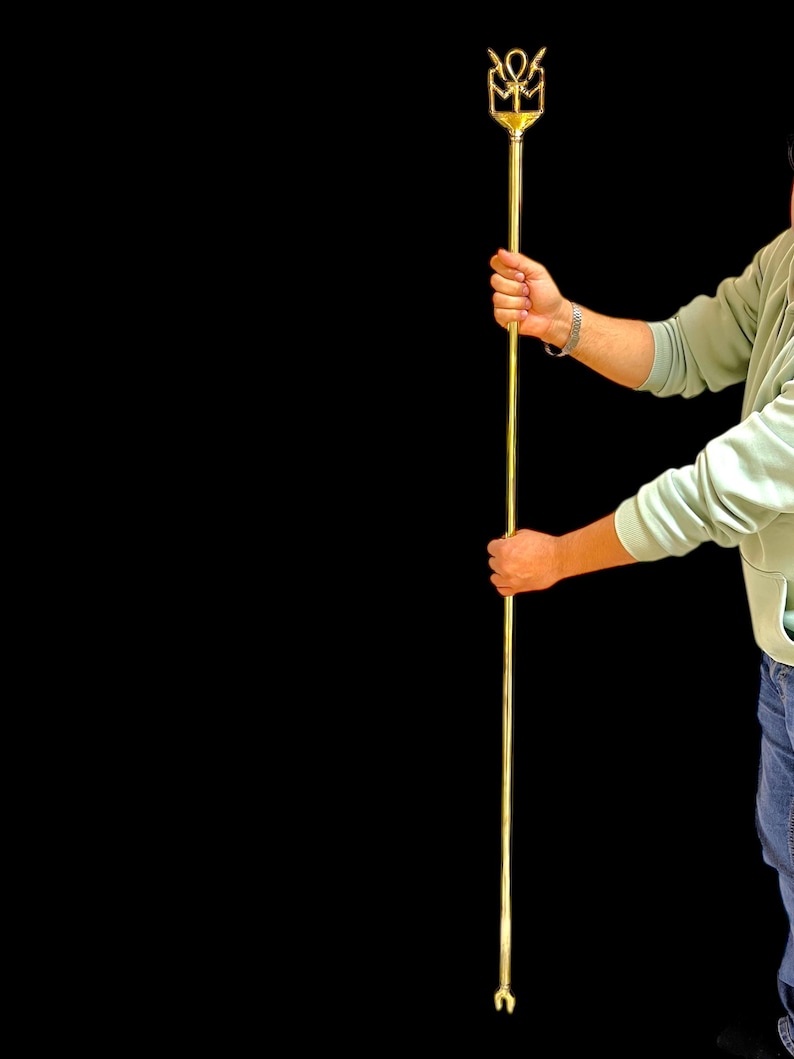 Golden Pharaoh Scepter of Ancient Authority Height 150CM Made in Egypt ...