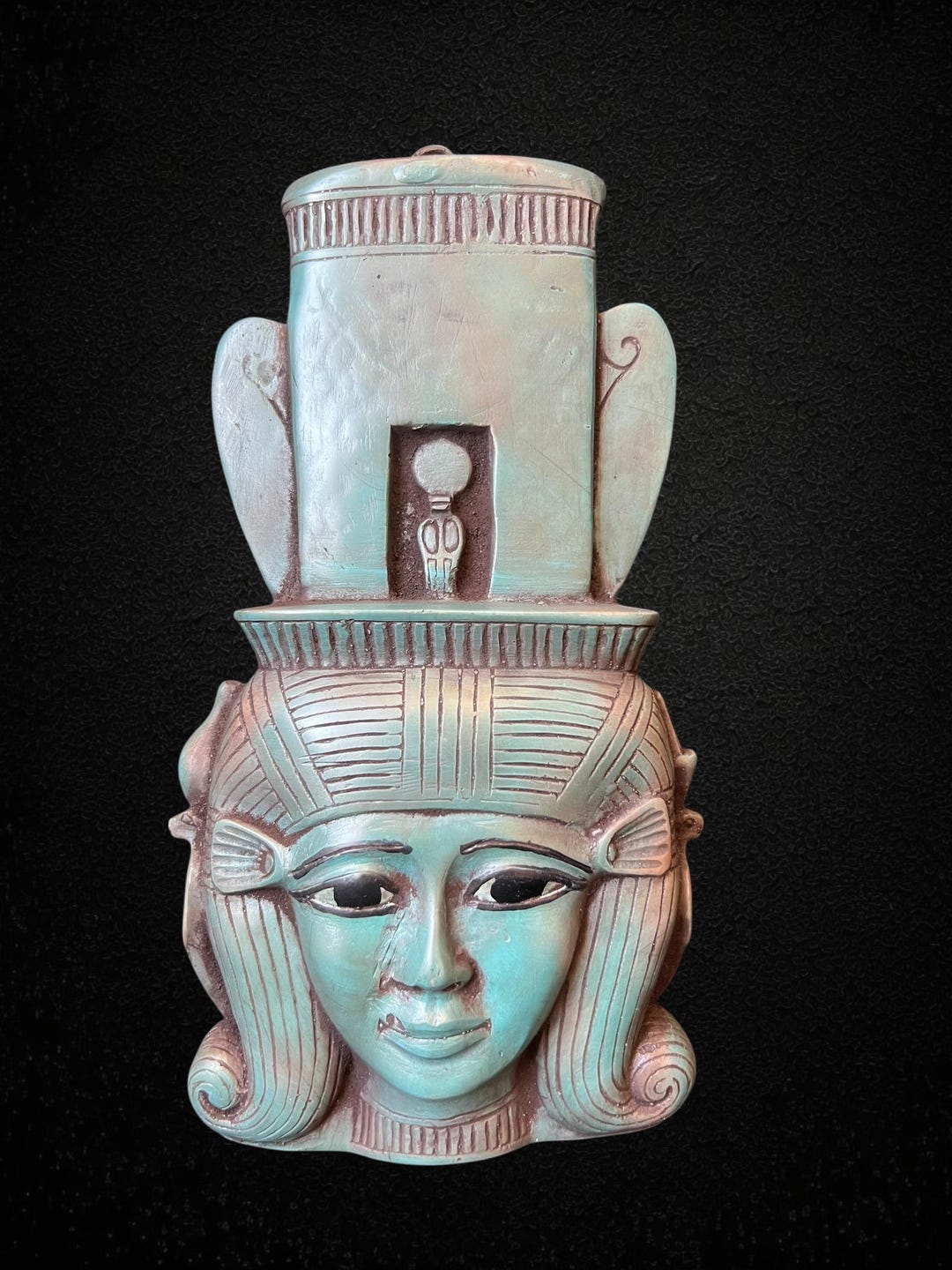 Artistic Egyptian Hathor Goddess Statue Ancient Style Head Sculpture ...