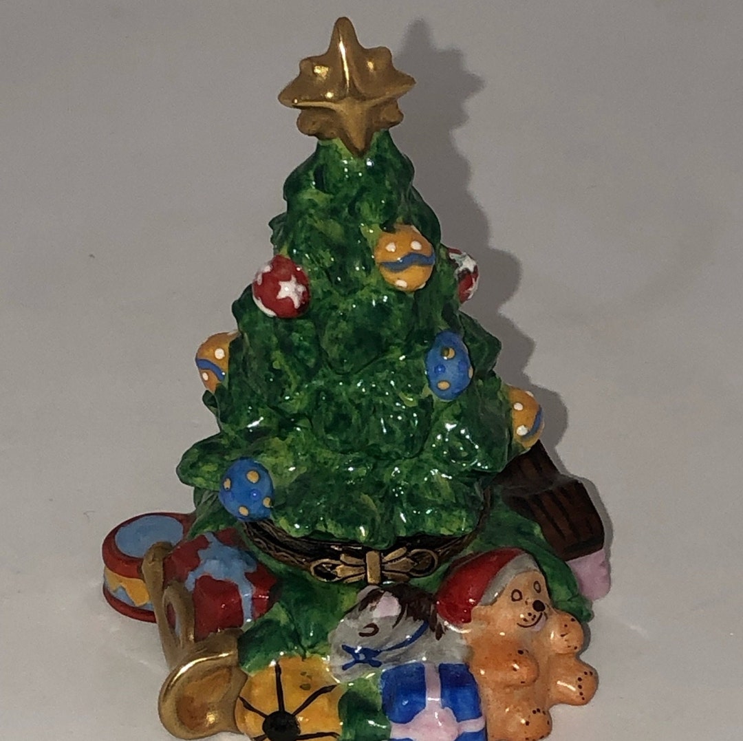 Radko "spruced UP Spruce" Christmas Tree Limoges Box - Etsy