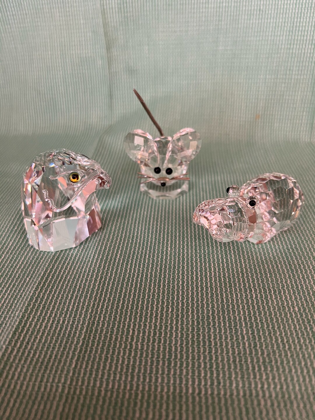 Swarovski Crystal Hippo, Falcon and Mouse Combo Set # 2 - Etsy