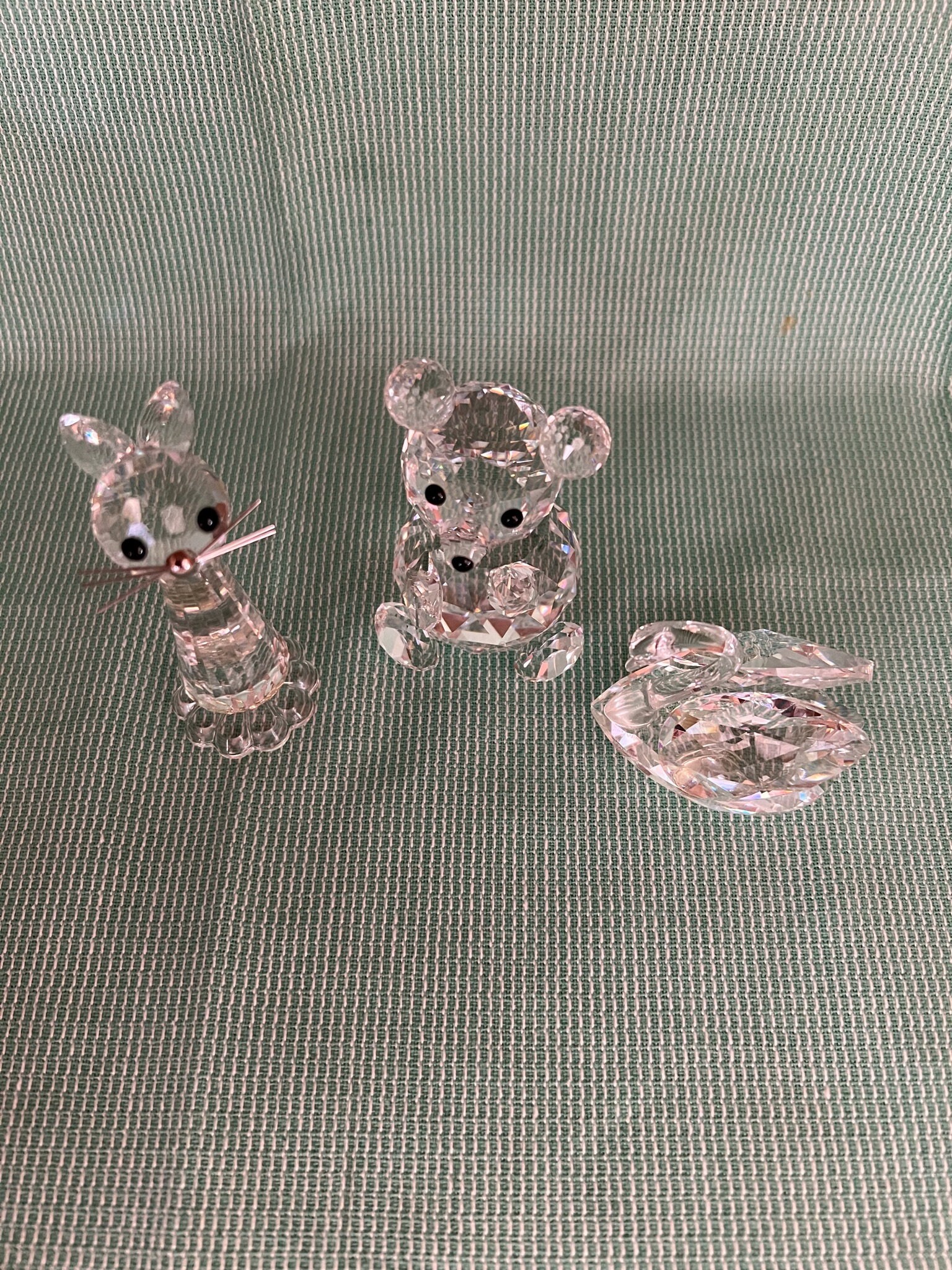 Swarovski Crystal Cat, Swan and Teddy Bear Combo Set # 11 - Etsy